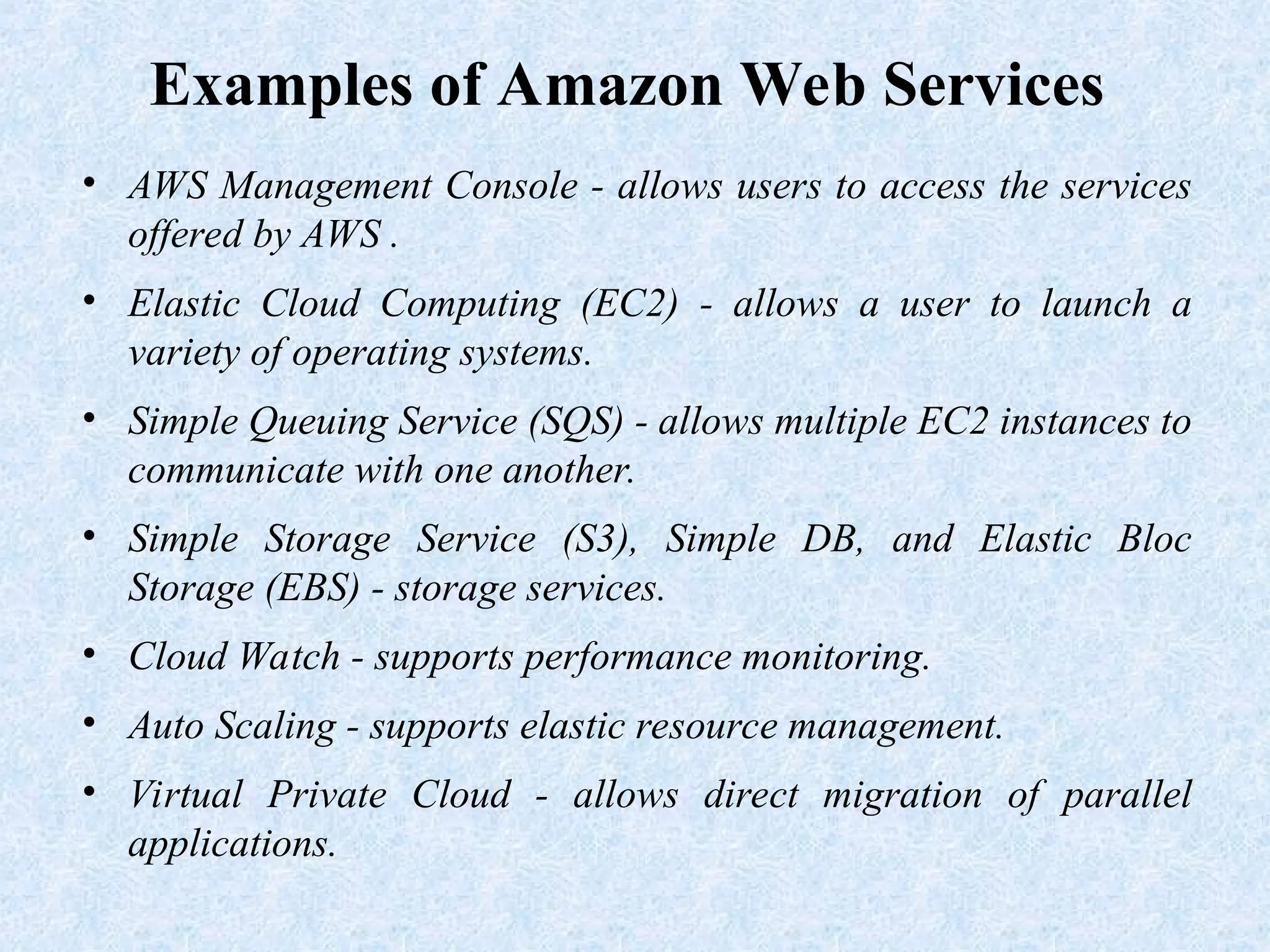Introduction to infrastructures in cloud computing | PPT