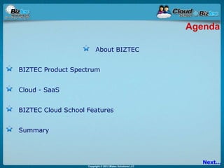 Cloud cloud@ Biztec Solutions LCC | PPT