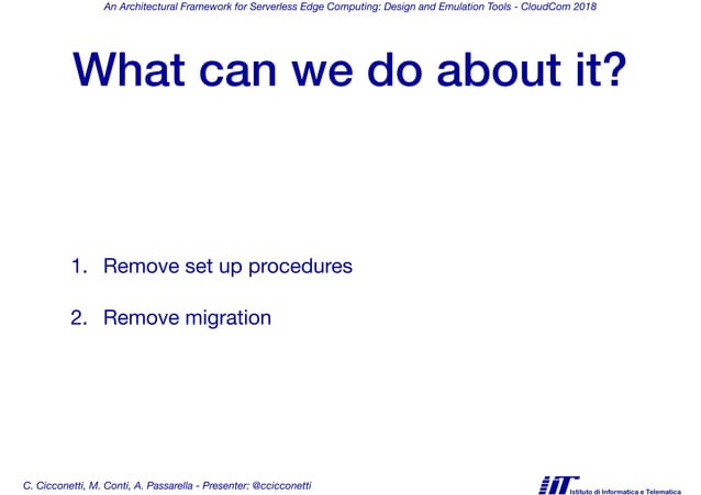 Design And Emulation Tools For Serverless Edge Computing Ppt