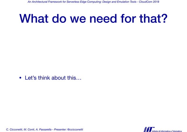 Design And Emulation Tools For Serverless Edge Computing Ppt