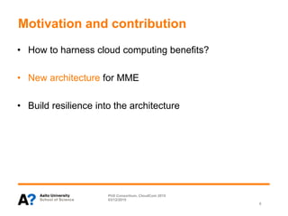 Design and Implementation of Distributed Mobility Management Entity on OpenStack | PDF | Cloud ...