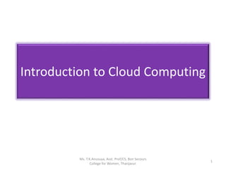 Introduction to Cloud computing | PPTX