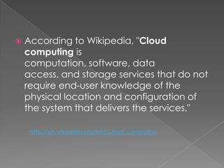 Cloud computing | PPT