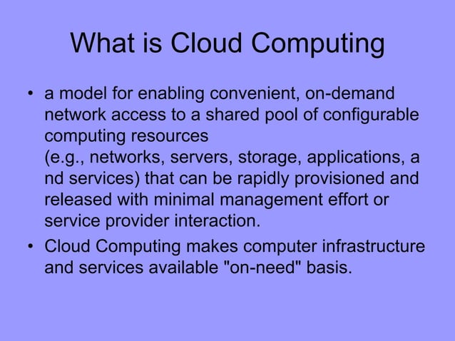 Cloud computing | PPTX