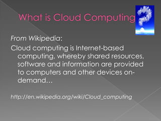 Cloud computing | PPT