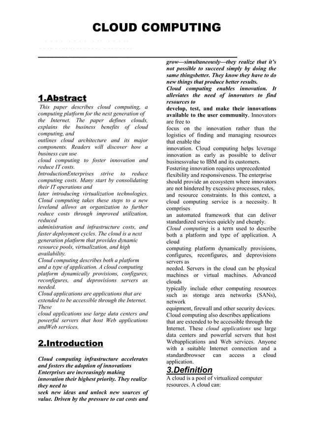 Cloud computing | PDF