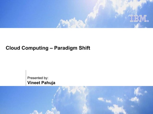 Cloud Computing | PPT | Cloud Computing | Internet