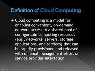 Cloud computing | PPT
