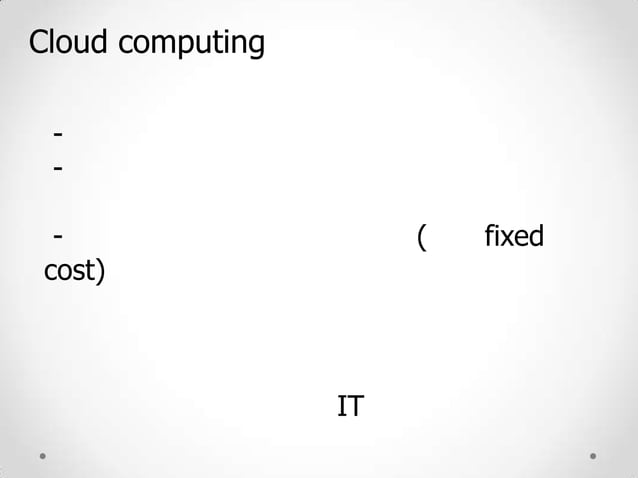 Cloud Computing Ppt