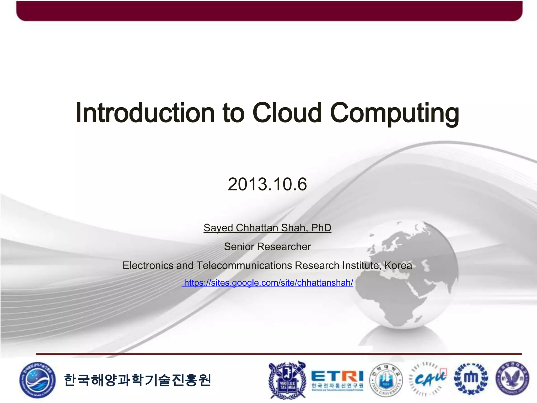 Introduction To Cloud Computing Pptx Cloud Computing Internet 8838