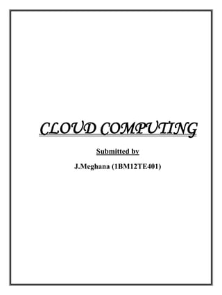 Cloud computing | PDF