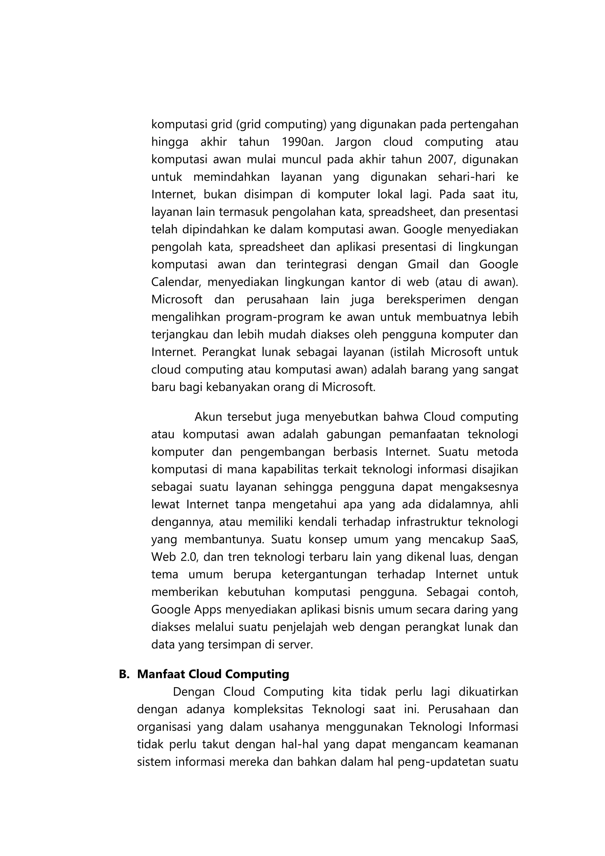 makalah Cloud computing | PDF