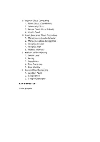 makalah Cloud computing | PDF
