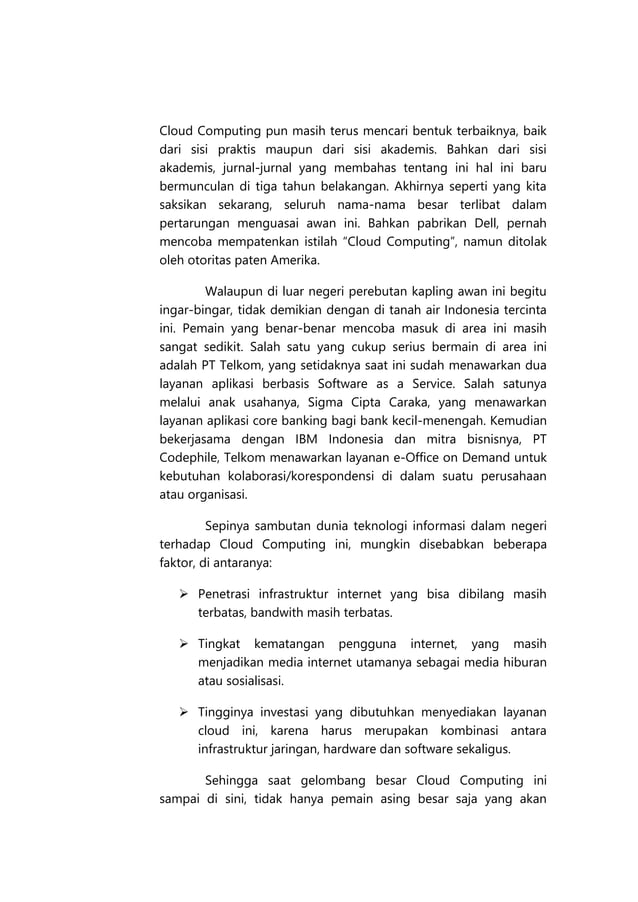 makalah Cloud computing | PDF
