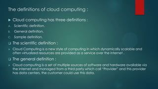 Cloud computing technology | PPT