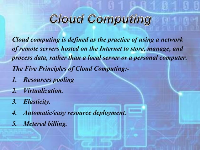 Cloud computing | PPTX | Cloud Computing | Internet