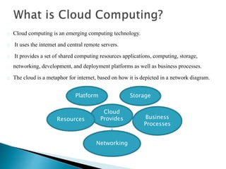 Introduction to Cloud computing | PPT