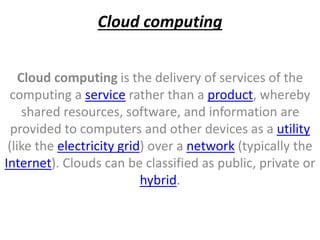 Cloud computing | PPTX