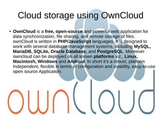 Creation of Own Cloud | ODP