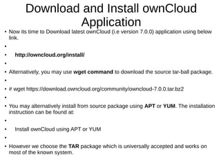 Creation of Own Cloud | ODP