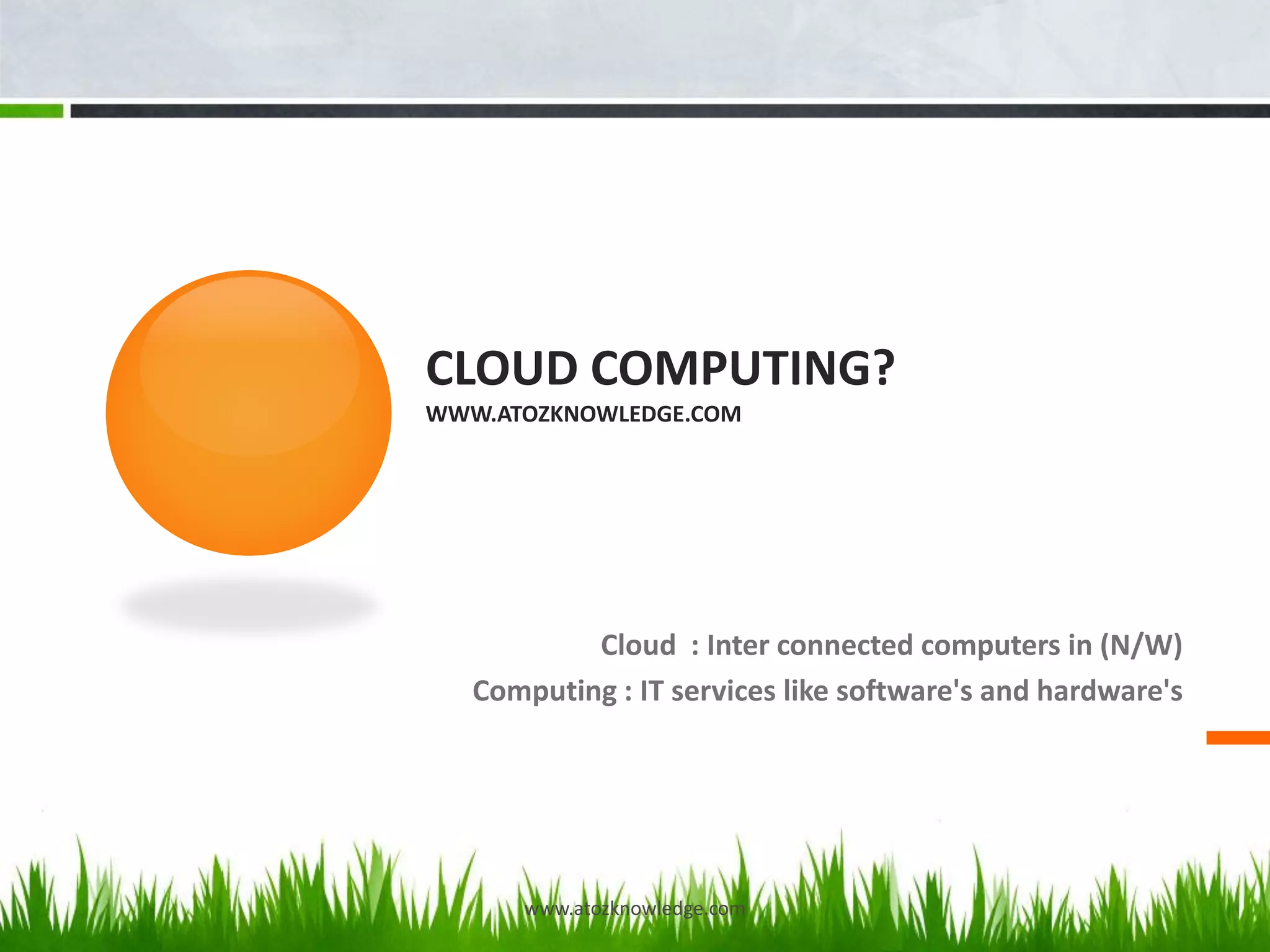 Introduction to Cloud computing | PDF