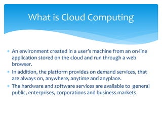 Cloud computing by Bhavesh | PPT