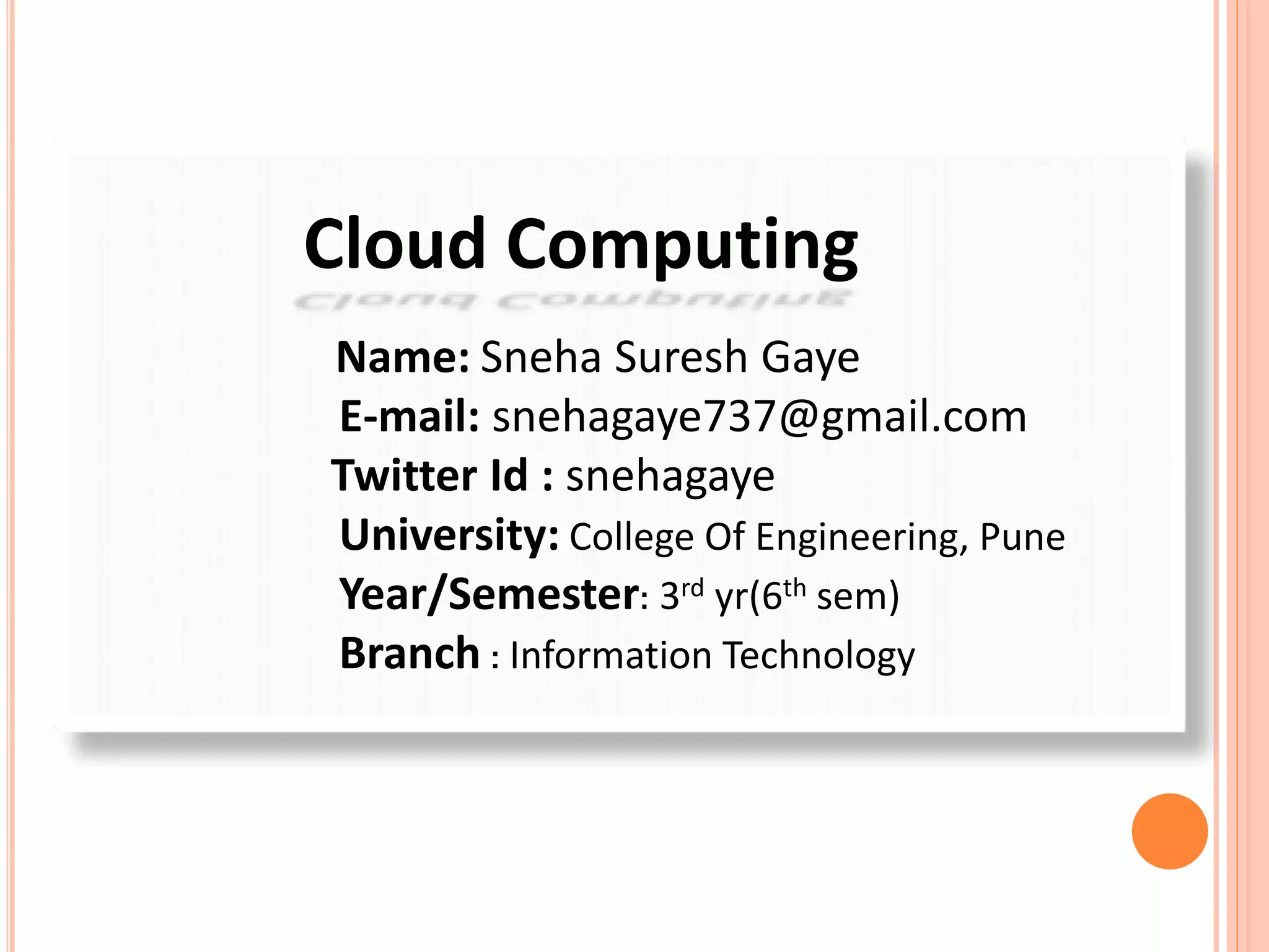Cloud Computing | PPTX