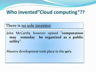 Cloud computing | PPTX | Cloud Computing | Internet