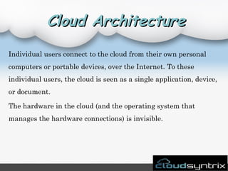 Introduction to Cloud Computing | PPT