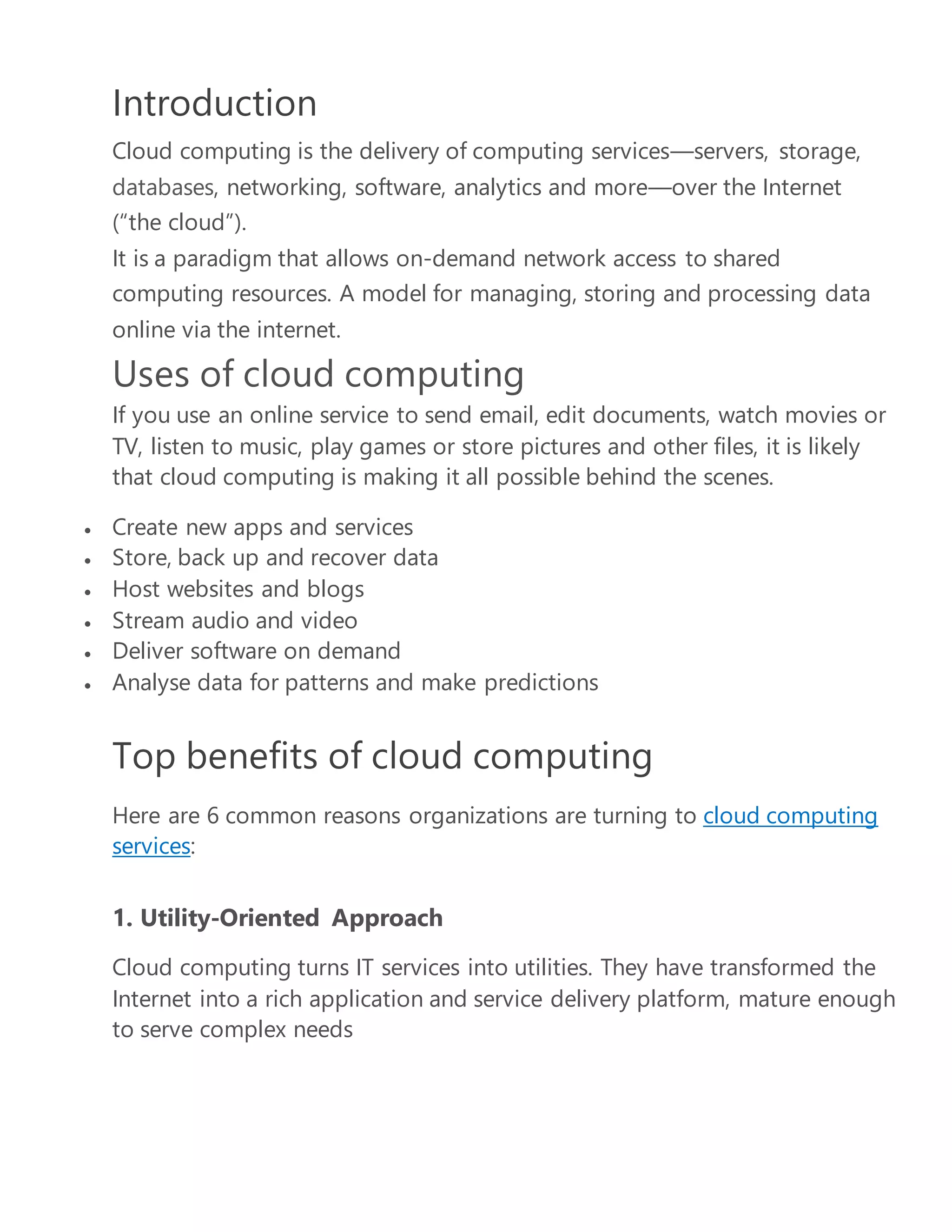 Cloud computing | PDF