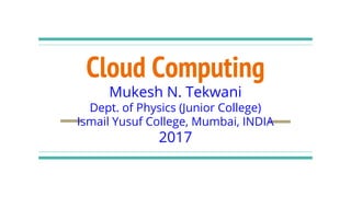 Cloud computing for Teachers and Students | PPT