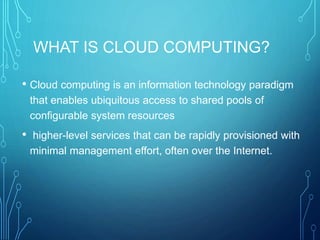 Cloud Computing..What is it? and what does it mean? | PPT