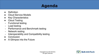 Cloud Testing : An Overview | PDF