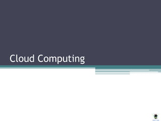 Cloud computing - Compute,Storage,Networking & Security | PPSX