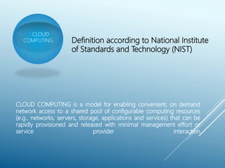 Cloud computing | PPTX | Cloud Computing | Internet