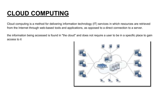 Application of Cloud Computing in the Retail sector | PPTX