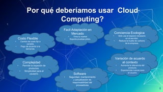 Cloud computing ventajas y desventajas | PPTX