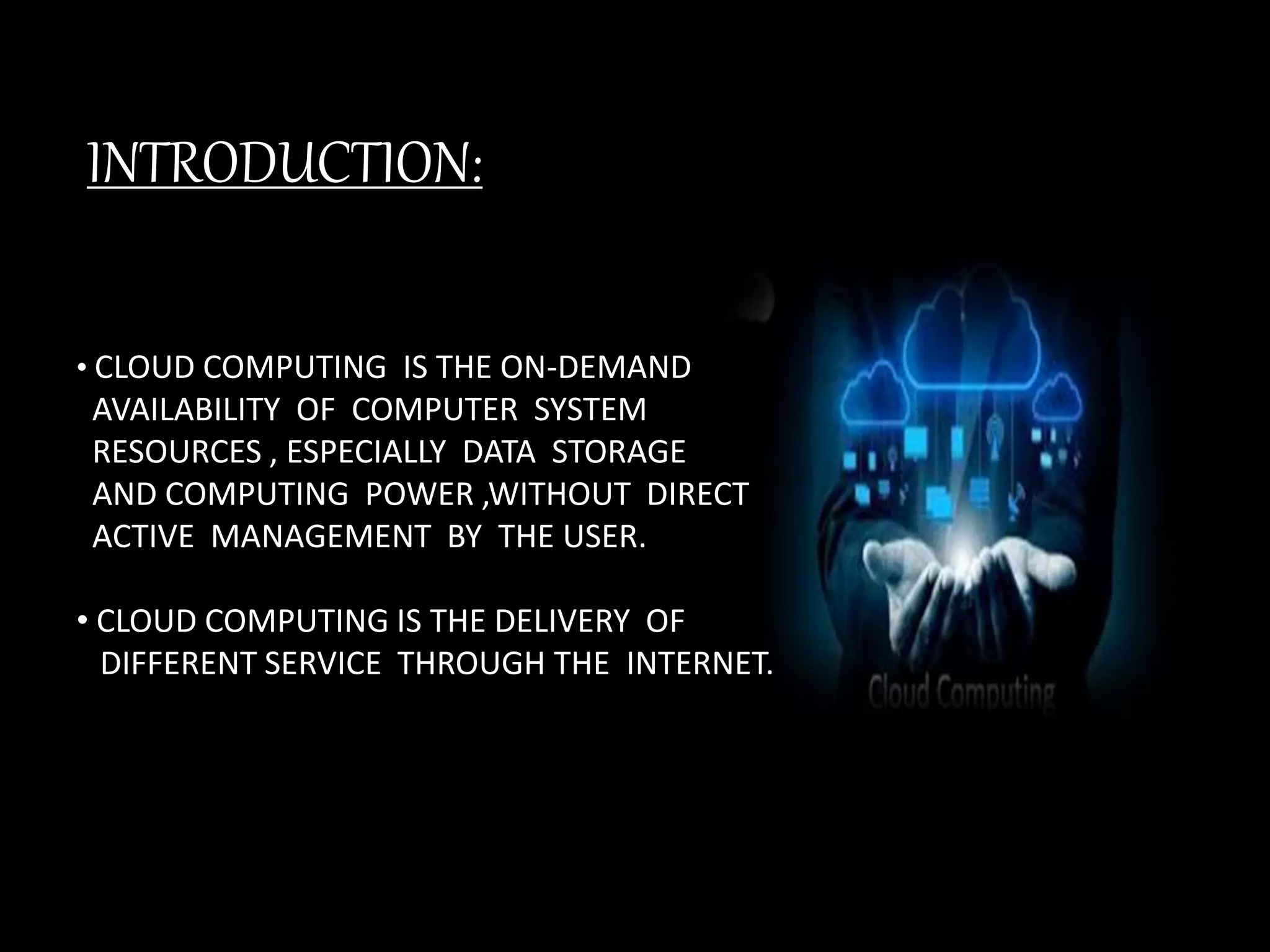 Cloud computing | PPTX | Cloud Computing | Internet