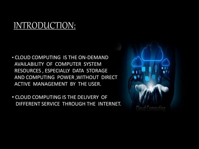 Cloud computing | PPTX | Cloud Computing | Internet