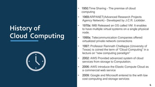 Cloud computing and Service Platforms | PPT