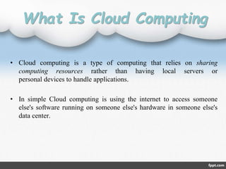Cloud computing | PPT