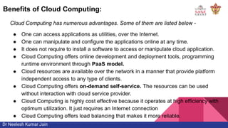 Cloud computing, Basic Concepts, SOA, | PPTX