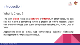 Cloud computing, Basic Concepts, SOA, | PPTX