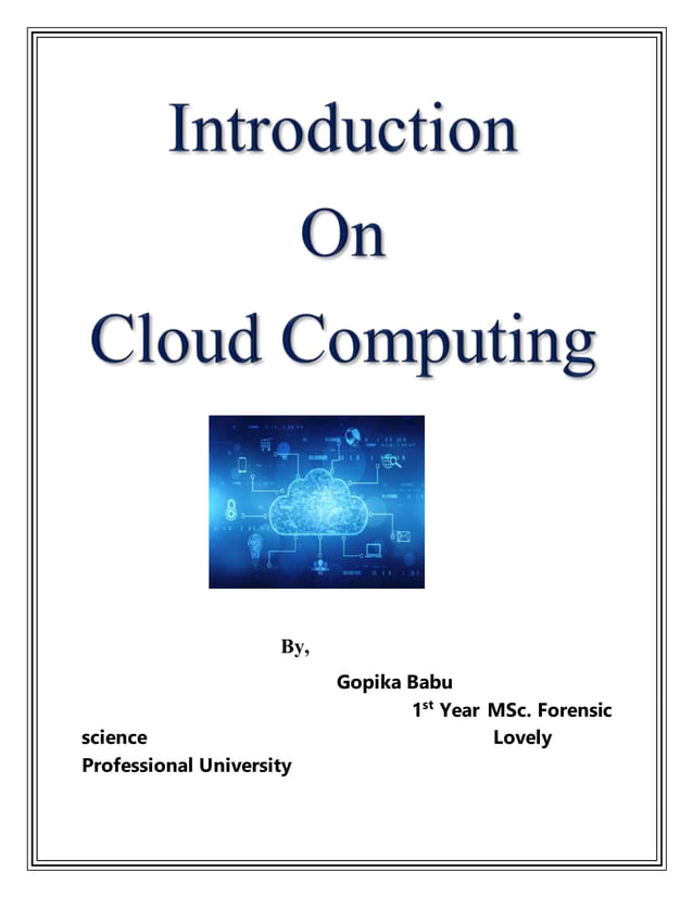 Cloud computing | PDF
