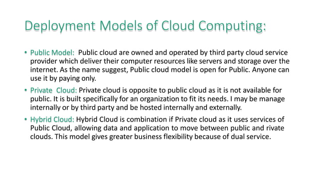 Cloud computing | PPT | Free Download