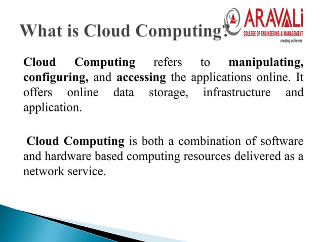 Cloud computing | PPT