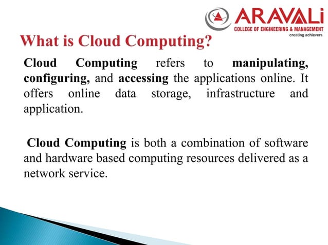 Introduction To Cloud Computing | PPT