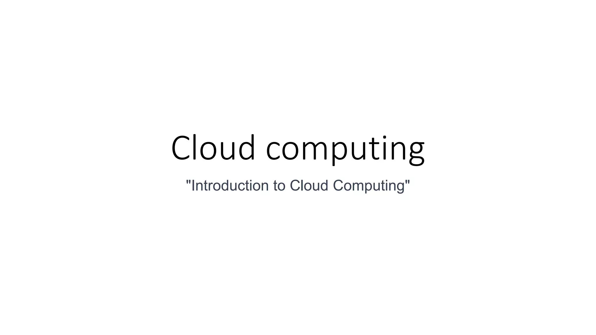 cloud computing 2023 | PPT