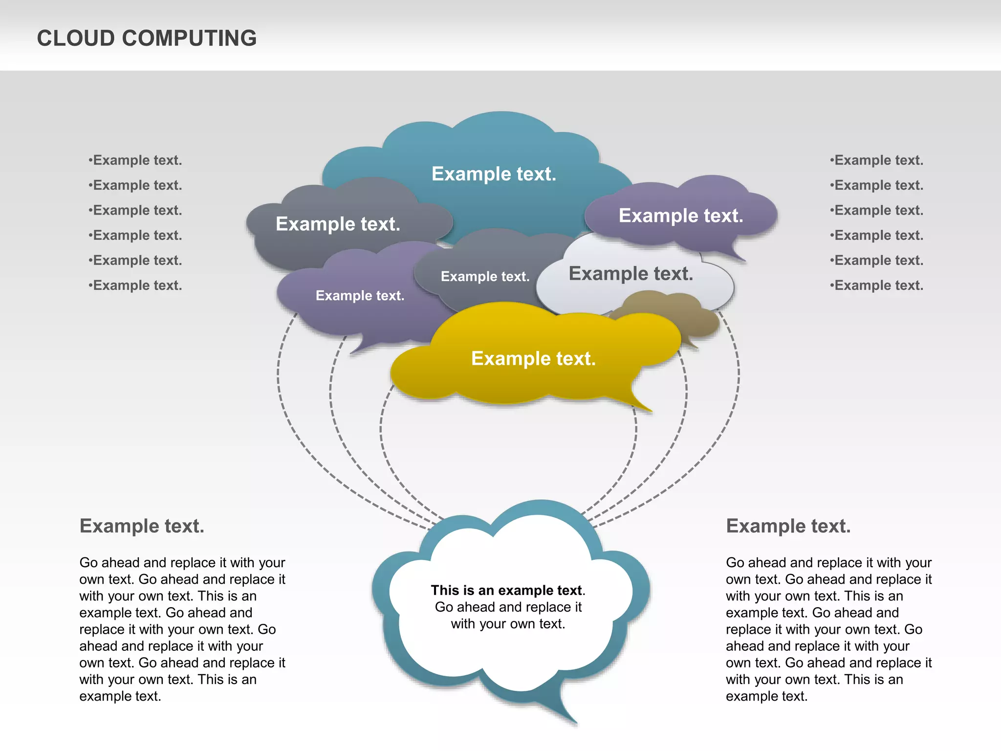 Cloud Computing Diagram (for PowerPoint and Google Slides) | PPTX