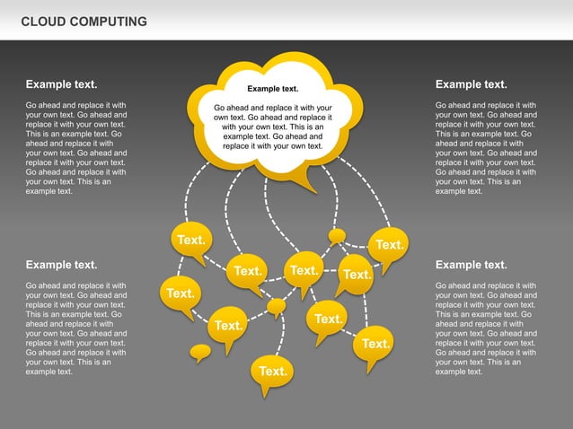 Cloud Computing Diagram (for PowerPoint and Google Slides) | PPT